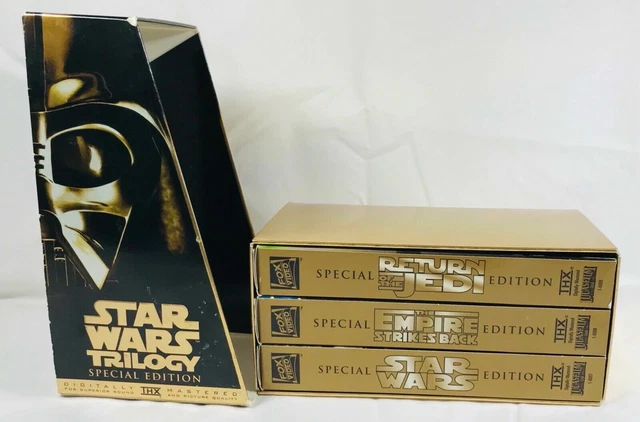 STAR WARS ORIGINAL Trilogy VHS Gold Boxed Set 1997 Special Edition ...