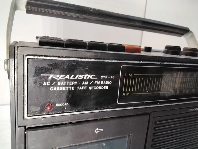 VINTAGE REALISTIC CTR-46 FM / AM Radio Cassette Tape Recorder Parts See ...