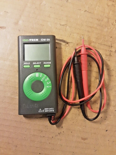 RS PRO IDM5A Handheld Digital Multimeter, 4mA ac Max, 4mA dc Max, 600V ...
