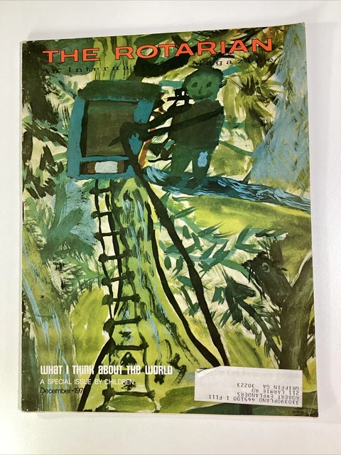 ROTARIAN MAGAZINE 1971 Rotary Club Children Art Franklin NZ Stein ...