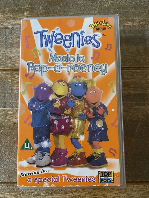 TWEENIES MUSIC IS Pop-A-Rooney VHS Video CBeebies CBBC Children’s Milo ...