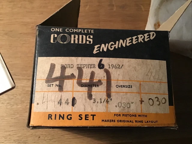 FORD ZEPHYR 6, Zodiac Mk111,+.030” Ring set 1962/65 £46.46 - PicClick UK