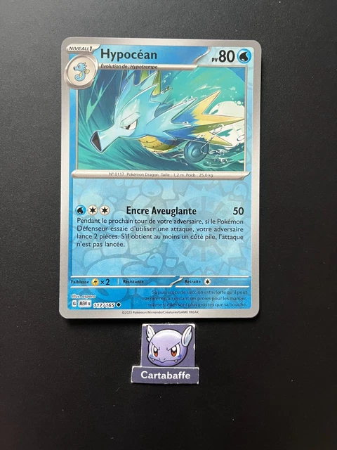CARTE POKÉMON HYPOCÉAN 117/165 Reverse EV3.5 Mini Série 151 NEUF EUR 1,90 - PicClick FR