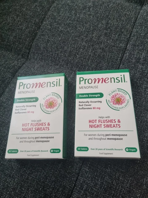PROMENSIL MENOPAUSE DOUBLE Strength Tablets 2 X 30 Pack *Exp 2028* £11. ...