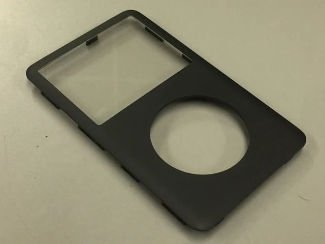 IPOD CLASSIC 6TH 6.5 7th Gen Black Front Faceplate Face Plate Cover ...