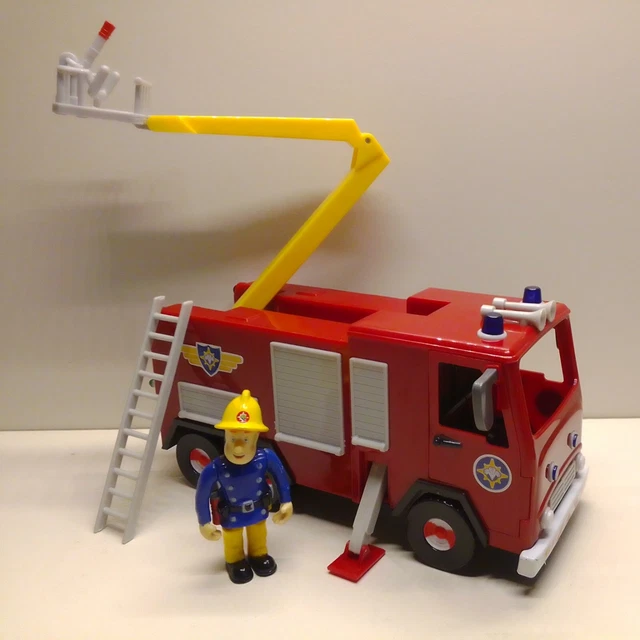FIREMAN SAM JUPITER Fire Engine With Figure Working Complete, Friction ...