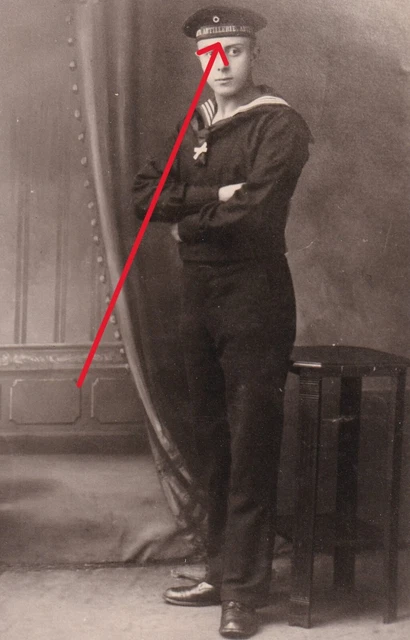 WW1 WK1 WK2 Foto Studio Portrait Matrose Kaiserliche Marine ...
