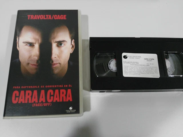 CARA A CARA Face Off VHS Collector's Edition Spanish Travolta Nicolas ...