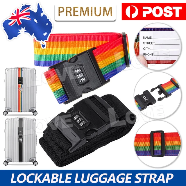 LUGGAGE STRAP CODE Password Travel Suitcase Secure Lock Safe Nylon ...
