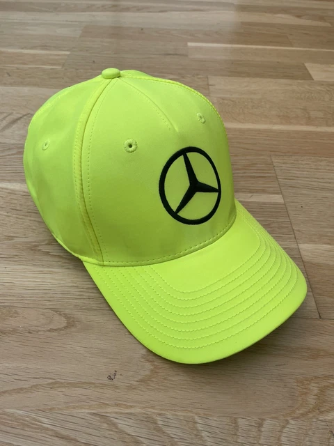 *RARE* MERCEDES F1 Formula 1 Cap Lewis Hamilton 2022 British GP Neon ...