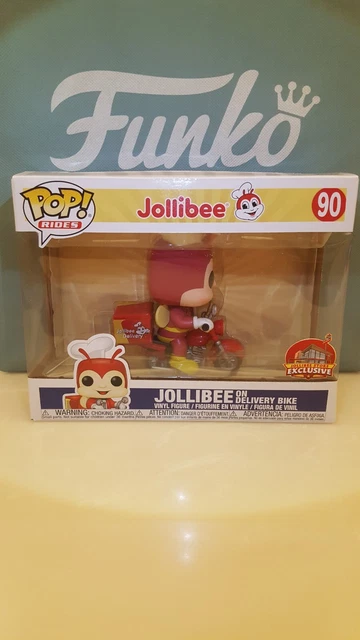 FIGURINE VINYLE EXCLUSIVE Funko Pop Rides : Jollibee on Delivery Bike ...