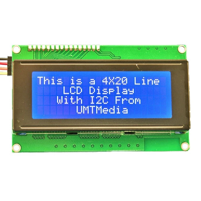 MODULO LCD 20X4 con colori display blu e giallo per un look ...