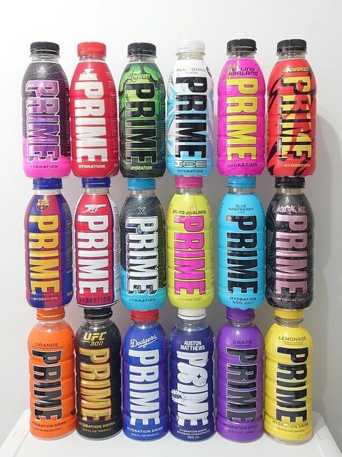 PRIME HYDRATION DRINK Bottle Collection (EMPTY) £30.88 - PicClick UK