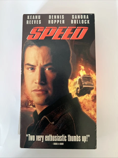 SPEED VHS 1996 Keanu Reeves Sandra Bullock Dennis Hopper VERY GOOD ...
