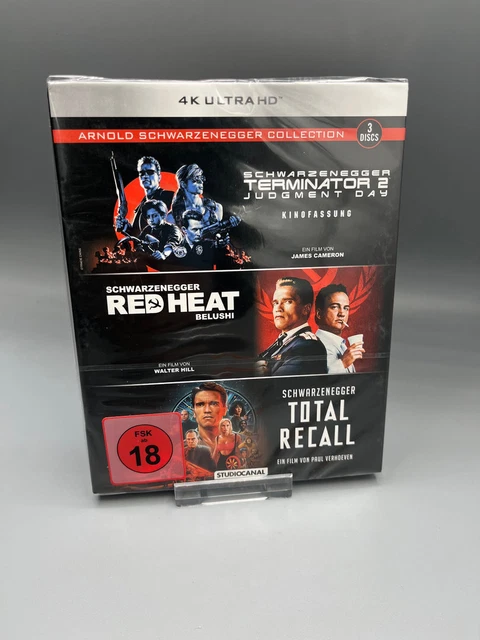 ARNOLD SCHWARZENEGGER 4K Collection Terminator, Red Heat & Total Recall ...
