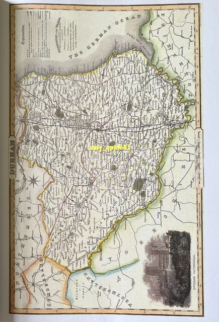 REPRODUCTION HISTORIC MAP Pivot & Co’s of County Durham, 1840 £10.00 ...