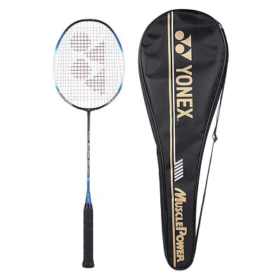 YONEX MUSCLE POWER 22 Light Graphite Badminton Racquet, Black Blue ...