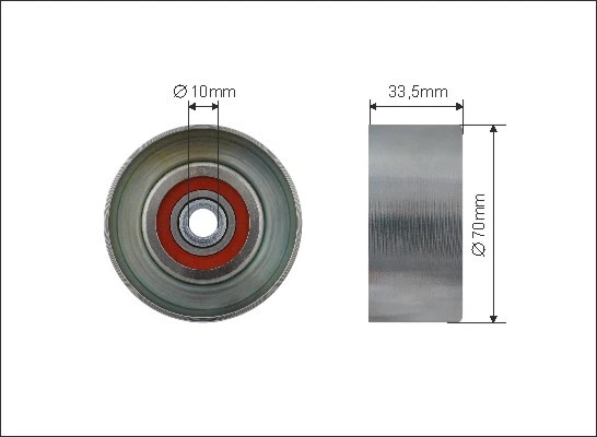 CAFARO 500318 SPANNRIEMENSCHEIBE, V-Rippgurt für Lexus, Lotus, Toyota ...