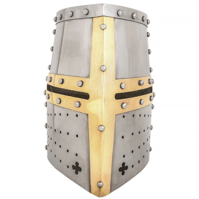 KNIGHT NORMAN MEDIEVAL Armor Helmet Bucket 14th Century Great Helm ...