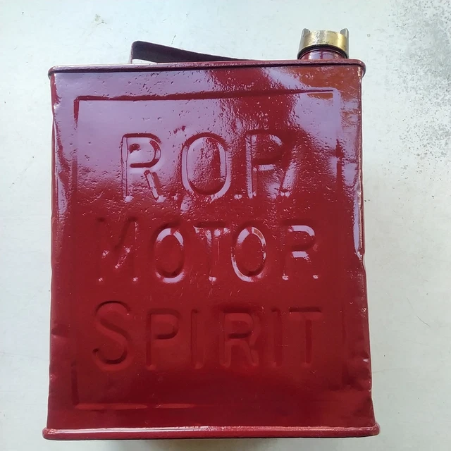 RARE VINTAGE 2 Gallon Petrol Can R.O.P. Motor Spirit £130.68 - PicClick UK