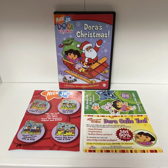 DORA THE EXPLORER Dora’s Christmas DVD+Insert Papers Good Condition DVD ...