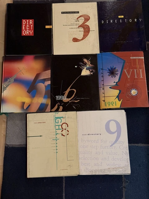 VERY RARE NEXT Directory Nos. 2, 3, 4, 5, 6, 7, 8, 9; 1988 - 1992 £312. ...