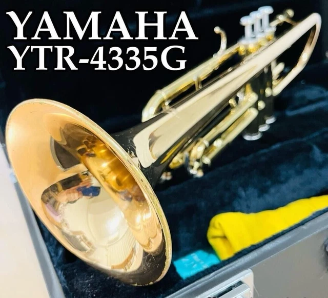 TROMPETTE EN SIB YAMAHA YTR-4335G en laiton doré rouge avec embouchure... EUR 769,56 - PicClick FR