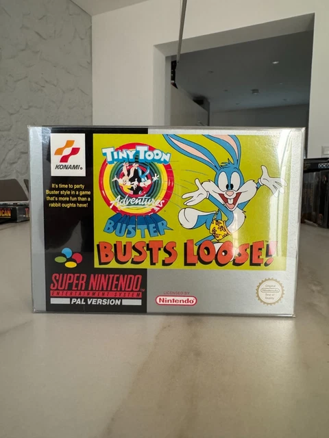 TINY TOON ADVENTURES Buster Busts Loose UKV Super Nintendo SNES PAL EUR ...