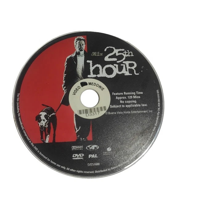 25TH HOUR DVD Edward Norton DISC ONLY REGION4 (A12) $3.50 - PicClick AU