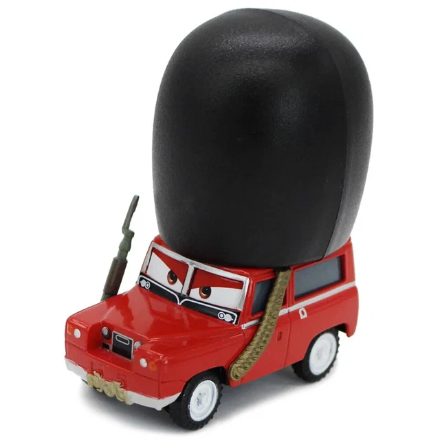 DISNEY PIXAR CAR2 London Buckingham Palace Guard 1:55 Diecast Model Car ...