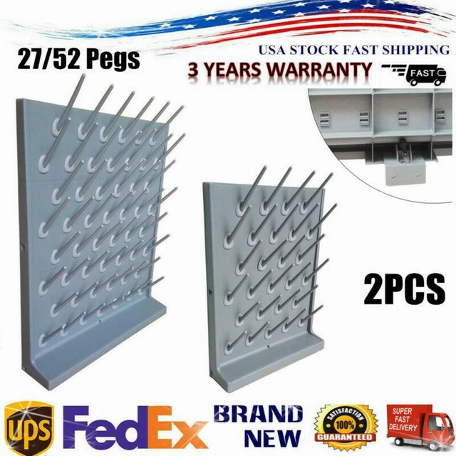 NEW PEGS LAB Supply Drying Rack Bench-top/Wall-Mount Laboratory ...