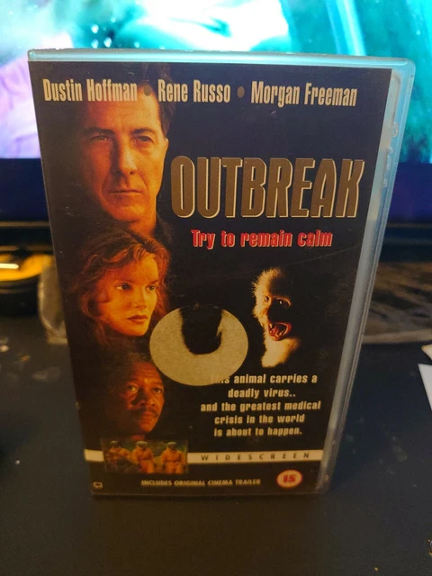 OUTBREAK - VHS - Dustin Hoffman - Rene Russo - Morgan Freeman ...