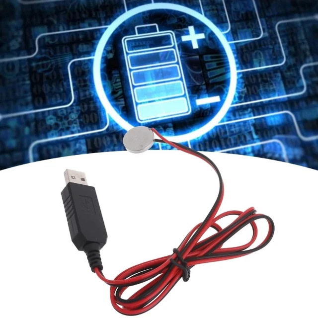 USB TO CR2032 Dummy Battery Adapters Cord Power Cable for CR2032 3V ...