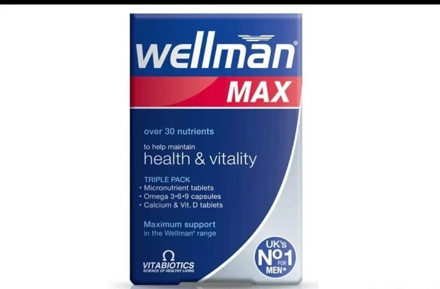 VITABIOTICS - WELLMAN Max - Health & Vitality - 84 Tablets £16.50 ...