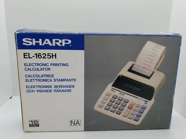SHARP EL-1625H DRUCKRECHNER Vintage Retro Additionsmaschine ...