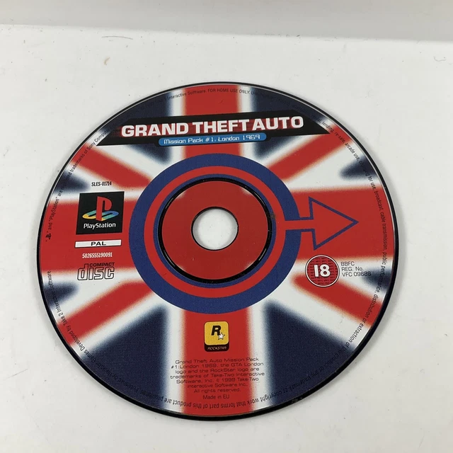 GRAND THEFT AUTO: London 1969 ( sony PLAYSTATION 1, 1999) Cd-Rom EUR 17 ...