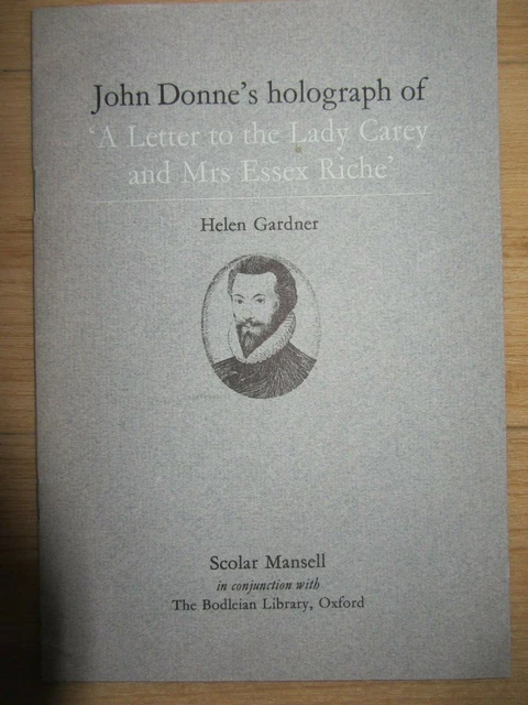 JOHN DONNE'S HOLOGRAPH of A Letter to the Lady Carey and Mrs.Essex ...