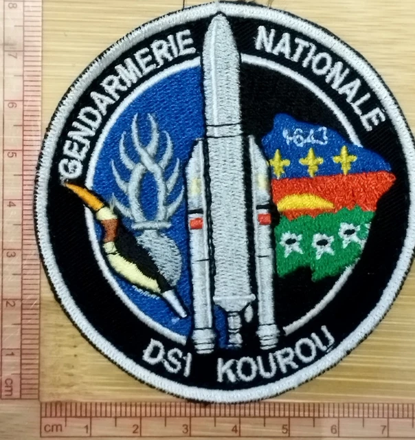 ECUSSON POLICE GENDARMERIE Patch Badge Guyane 973 Dsi Kourou Fusee ...