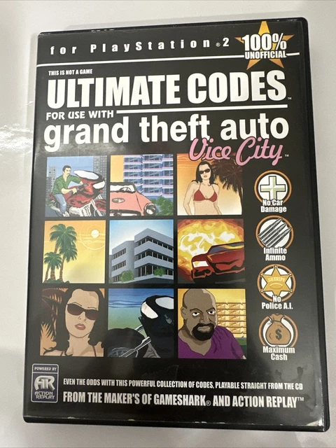 ULTIMATE CODES GRAND Theft Auto Vice City PlayStation 2 PS2 Complete ...