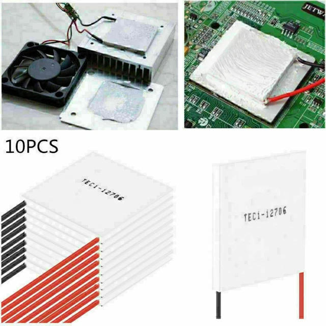 10X TEC1-12706 PELTIERELEMENT 12V 60W Arduino TEC Modul ...
