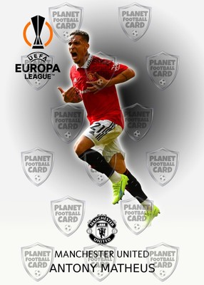 ANTONY MATHEUS, MANCHESTER United. White Card, 2022/2023 Custom ...