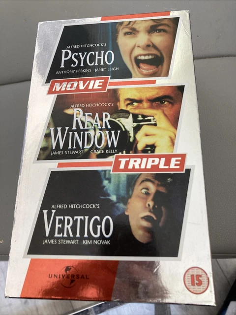 ALFRED HITCHCOCKS TRIPLE Vhs Video Boxset Rare Psycho Horror £9.00 ...