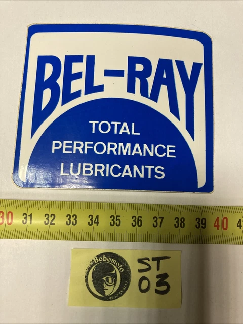 AUTOCOLLANT STICKER BEL-RAY lubrifiant total performance publicitaire ...