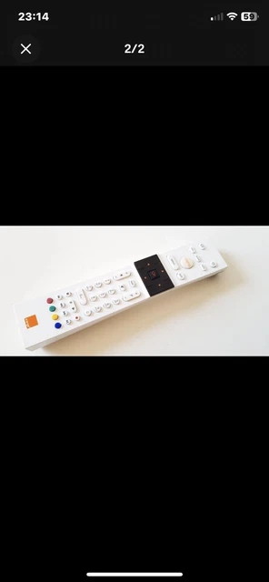 TÉLÉCOMMANDE ORIGINAL ORANGE Décodeur TV fonctionnelle,très Bon État ...