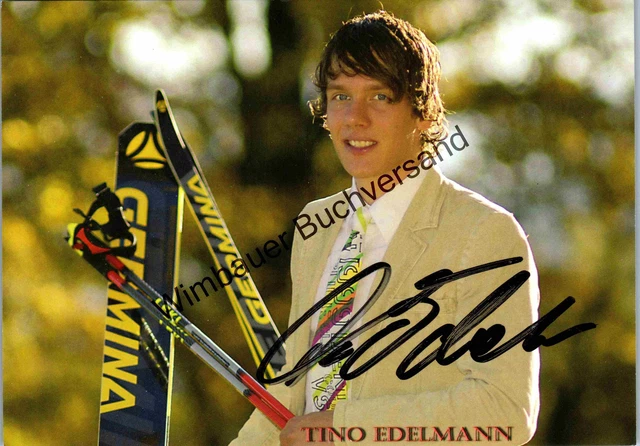 ORIGINAL AUTOGRAMM TINO Edelmann Nordische Kombination /// Autograph ...