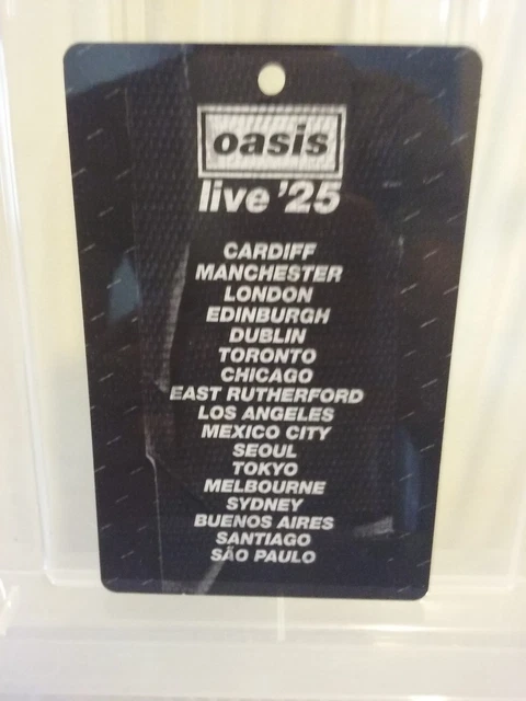 OASIS LIVE '25 Tour VIP Plastic Card £10.78 - PicClick UK
