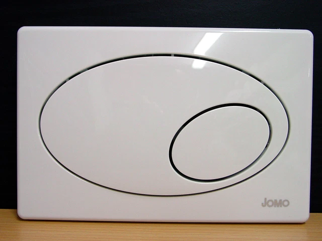 JOMO ACTUATOR PLATE White Push Plate Classic for SLK 2 Quantity Flush ...