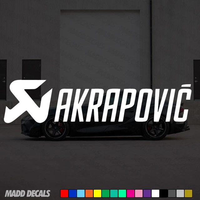 AKRAPOVIC EXHAUST LOGO Decal Sticker Many Sizes and Colors EUR 2,42 ...
