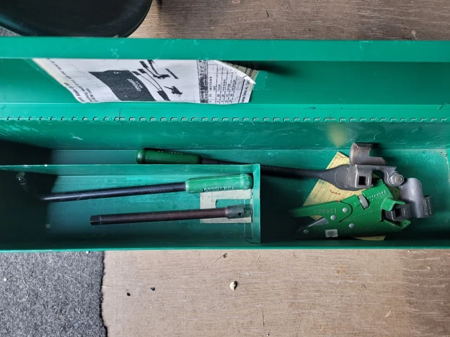 GREENLEE 796 CABLE Bender Ratchet. Green Lee 1905 Cable Stripper $409. ...