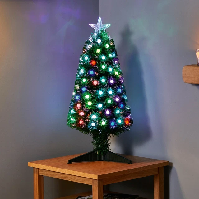 PREMIER FIBRE OPTIC Ball Tree w/Colour Change LED Lights - 5 Sizes, 80 ...